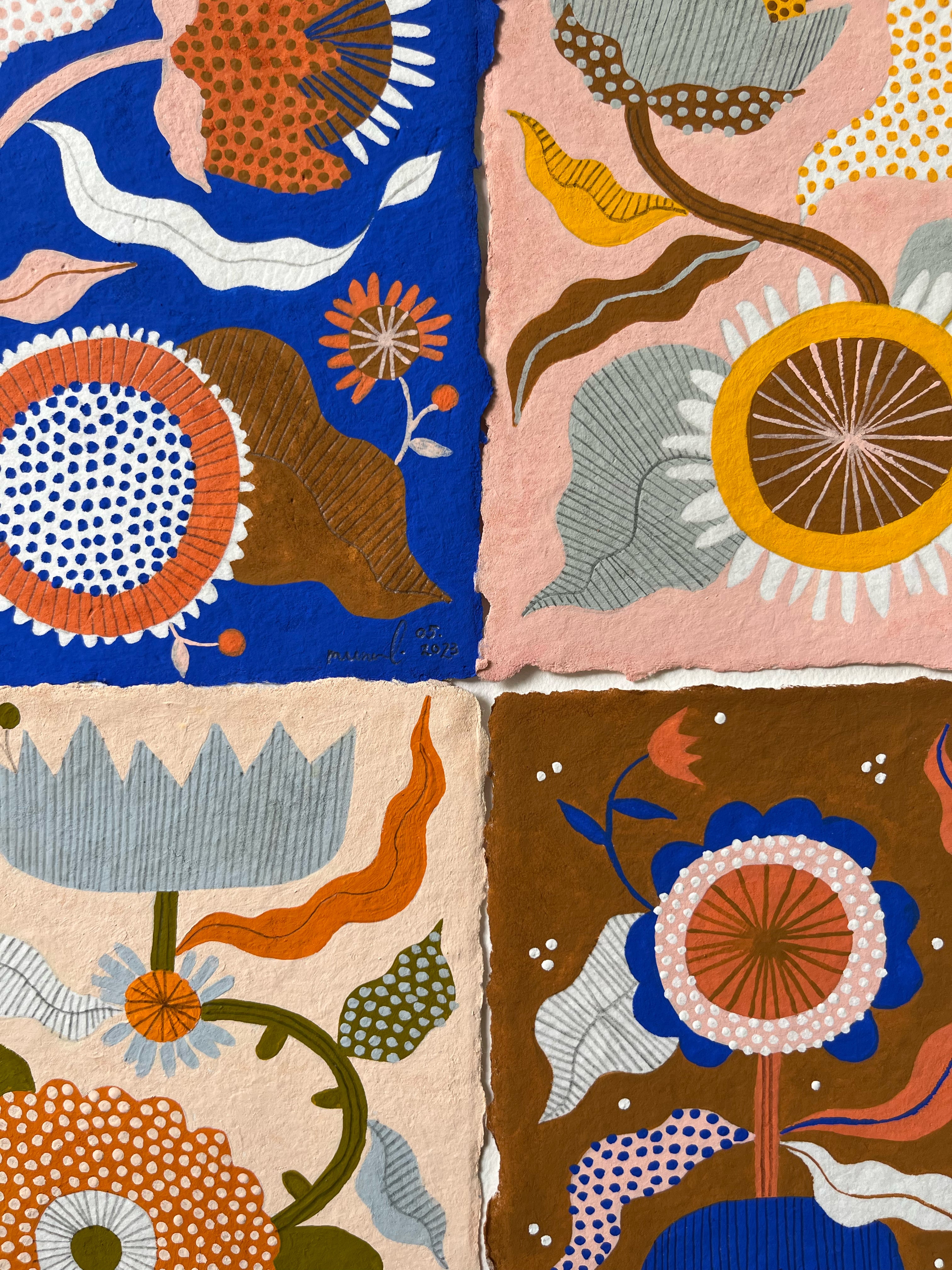 Bloom Upon Bloom Paintings – Meenal Patel Studio