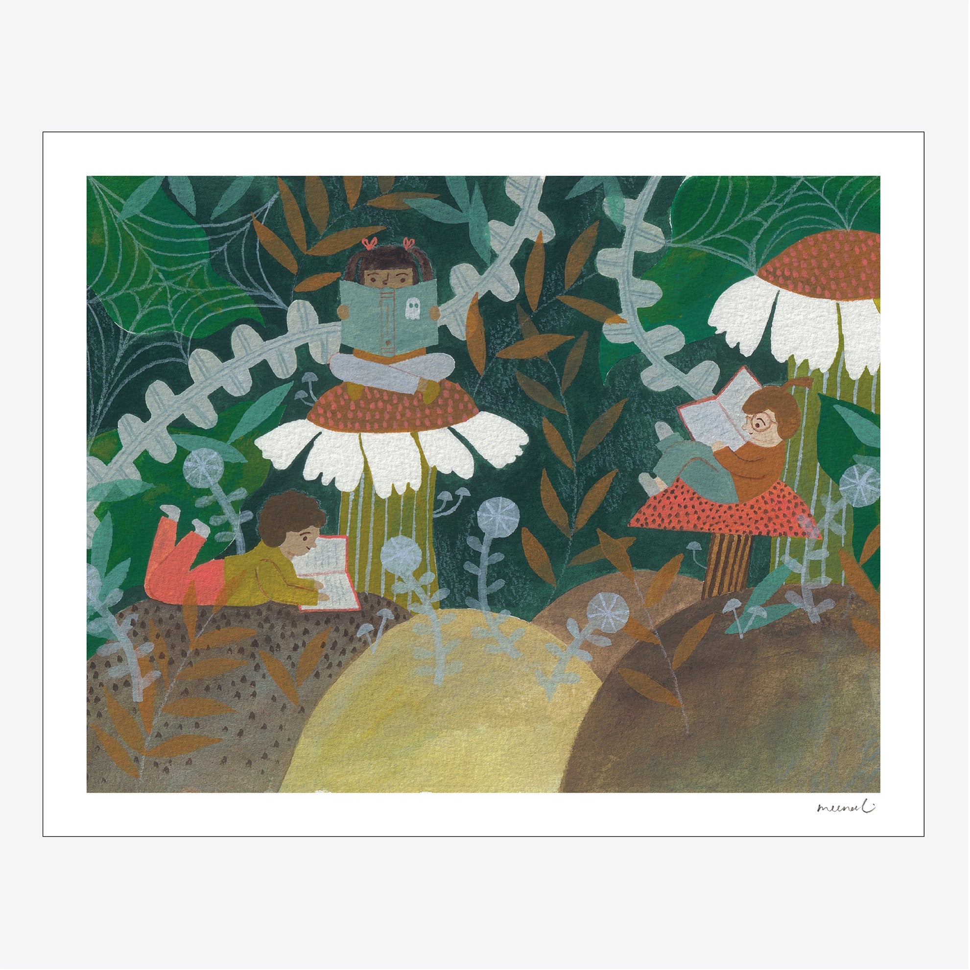 Dreamy Forest Readers Art Print – Meenal Patel Studio