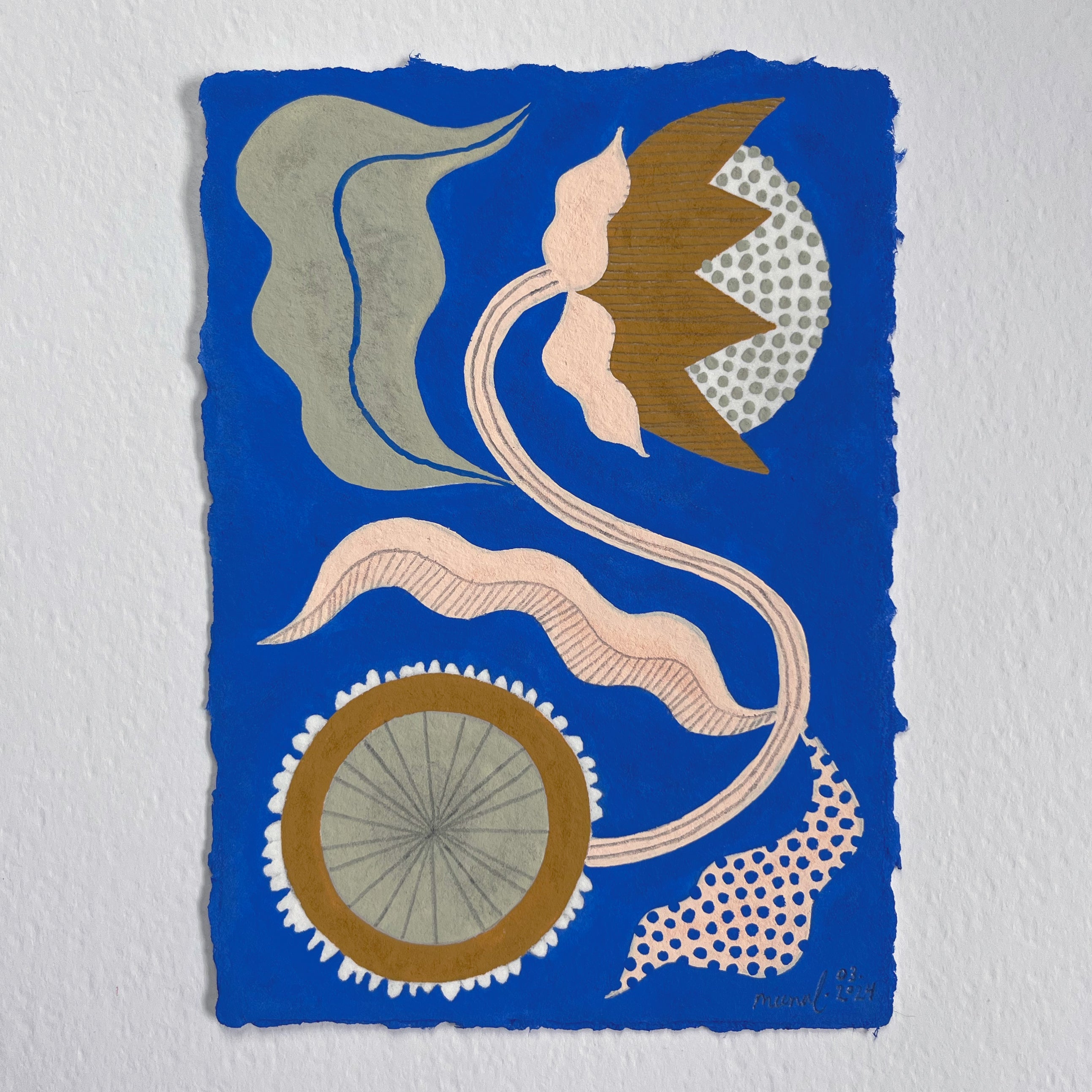 Original Bloom Upon Bloom Painting Small 37 - 5x7 inches – Meenal Patel ...