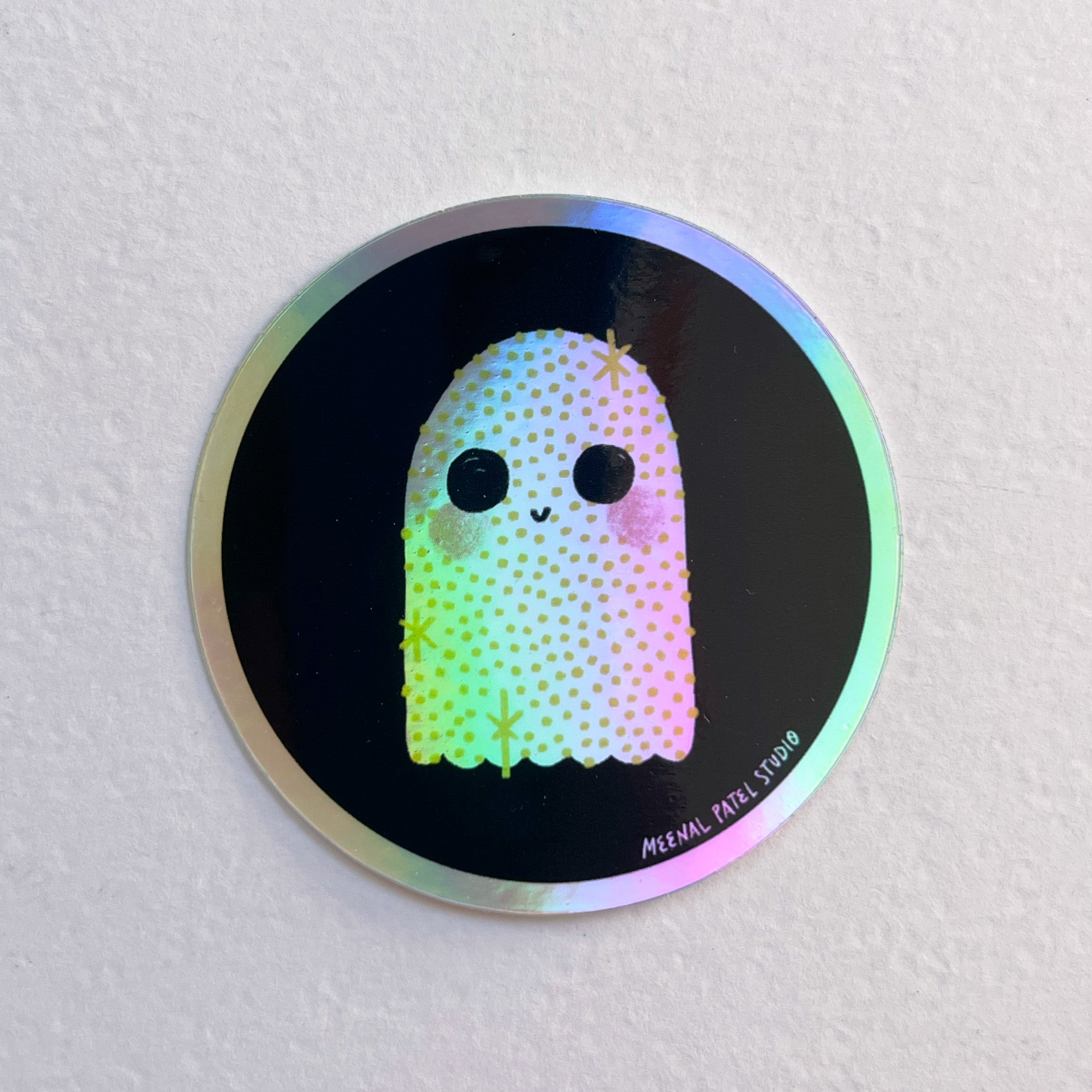 Sparkle Ghost Sticker – Meenal Patel Studio