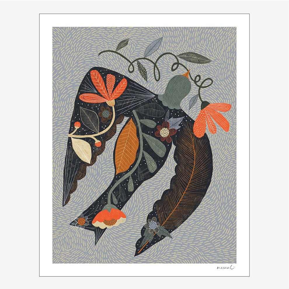 Bird Bloom Art Print – Meenal Patel Studio