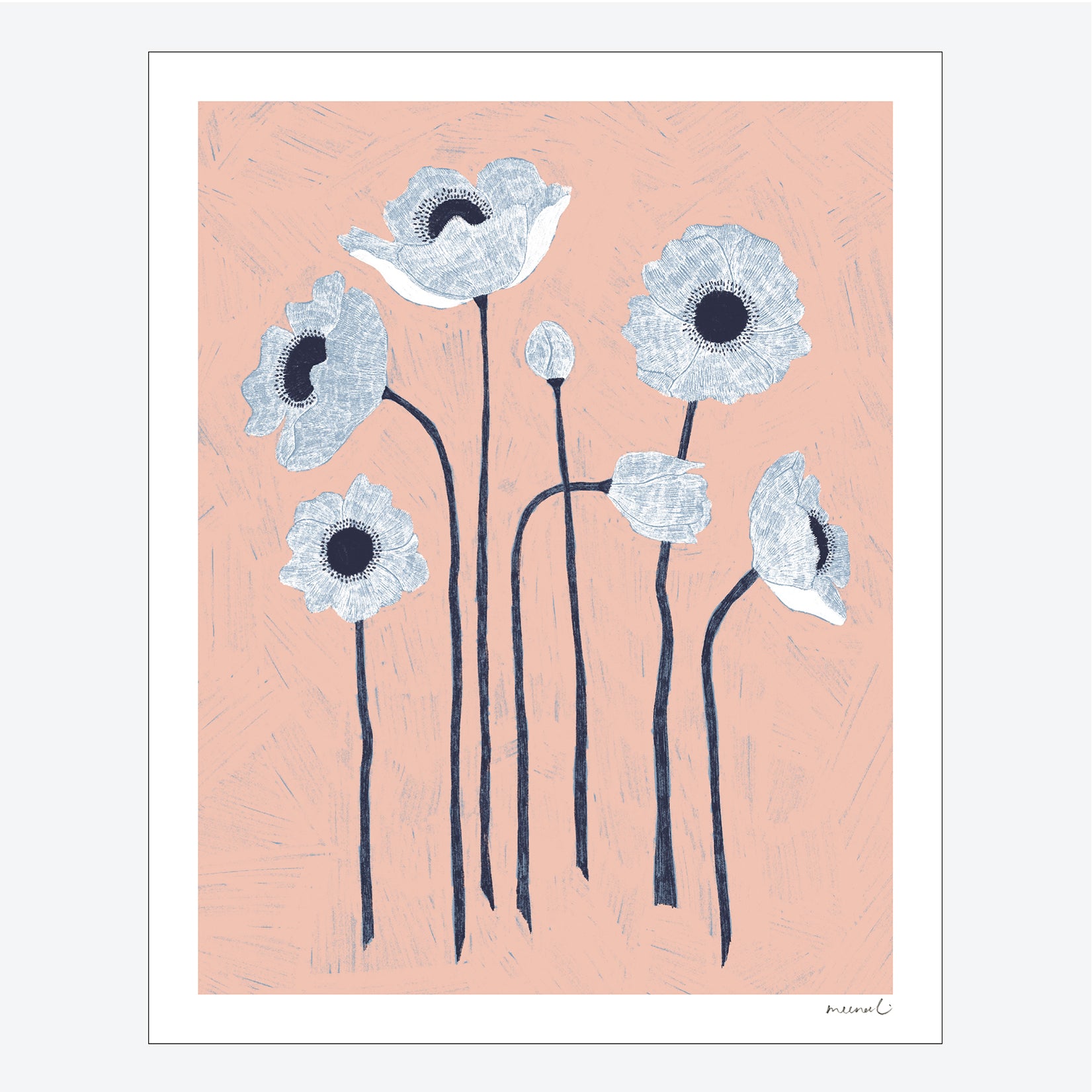 Poppy Flower Conversations Art Print – Meenal Patel Studio