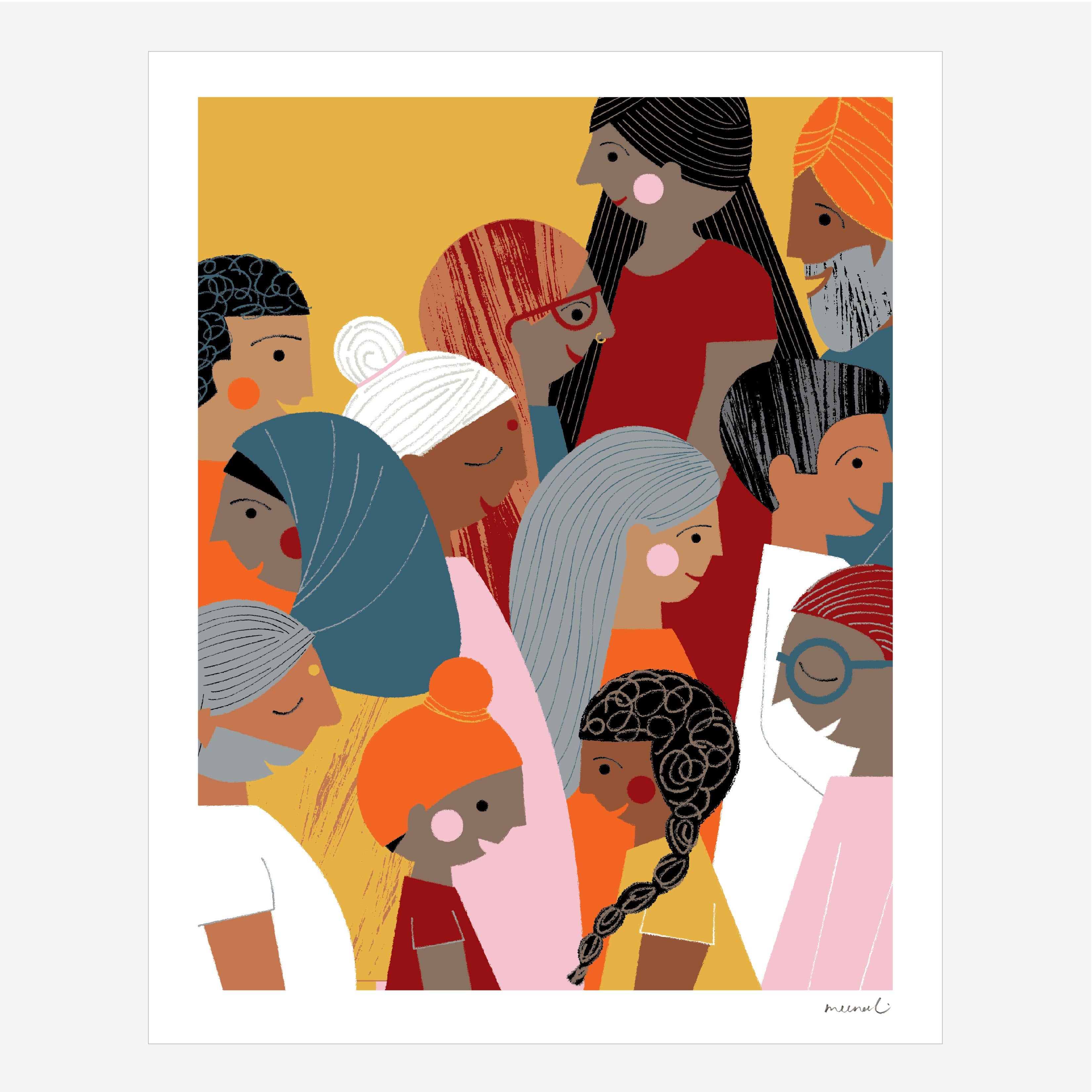 We the People Art Print – Meenal Patel Studio