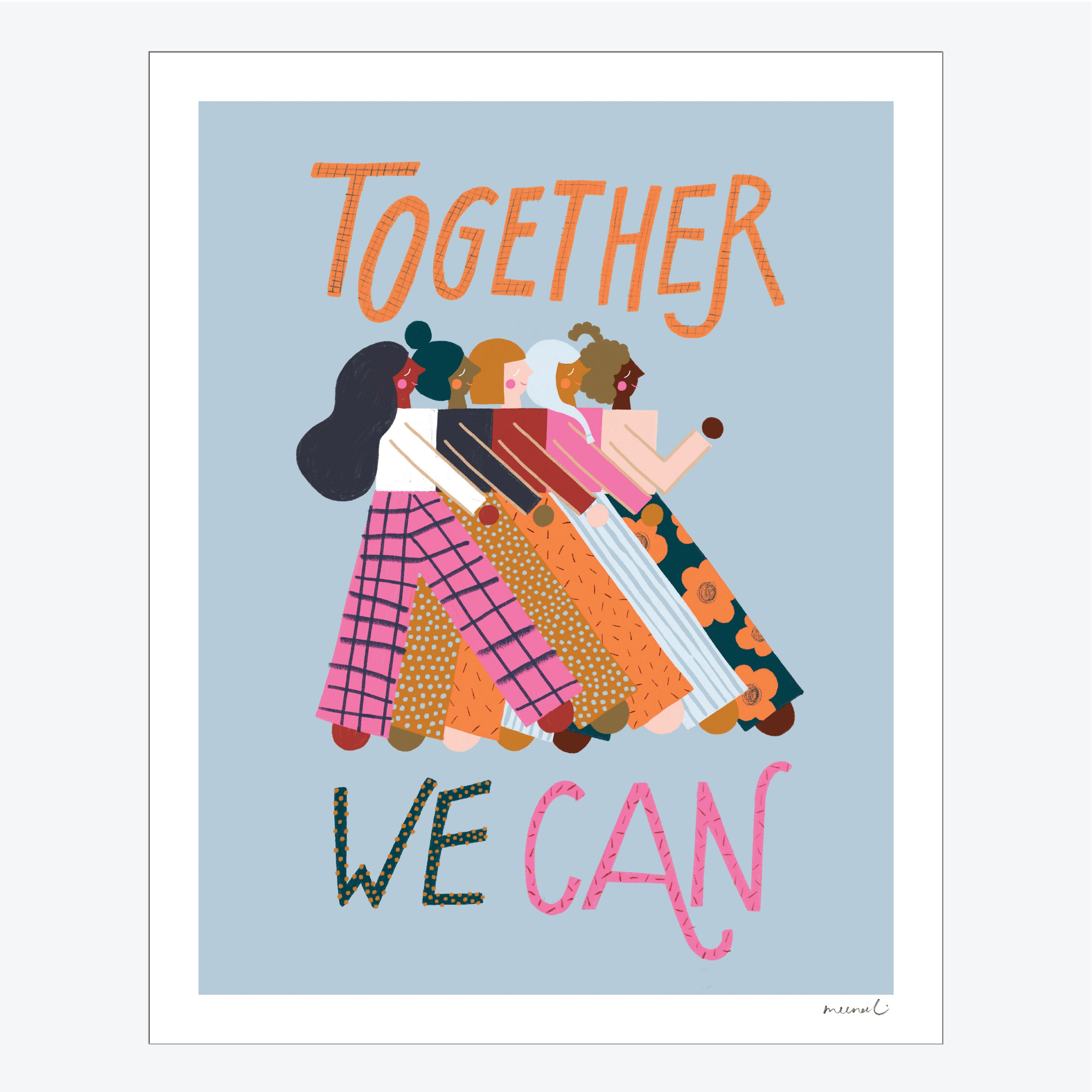 Women March On (With Type) Art Print – Meenal Patel Studio